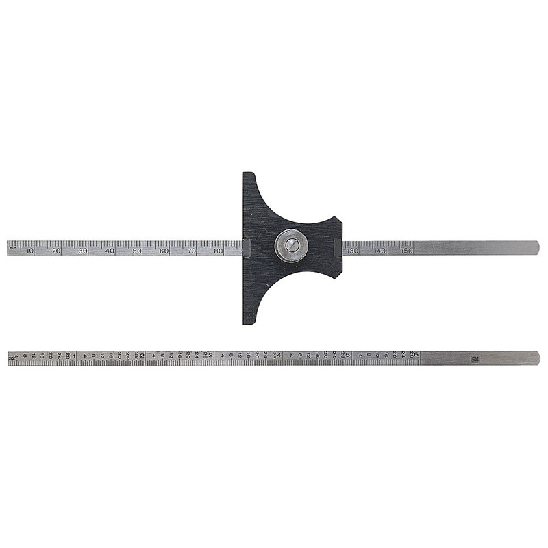 Reversible Base Depth Gauges Metric 0-150mm